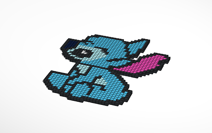 3D design pixel Stitch :) - Tinkercad