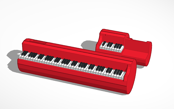 3D design Piano Container - Tinkercad