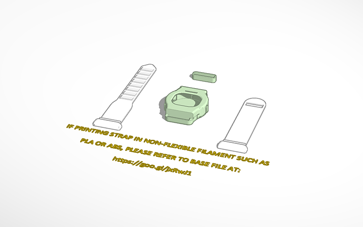 3D design heart_rate_watch_base.001 - Tinkercad 3D design heart_rate_watch_base.001 - Tinkercad