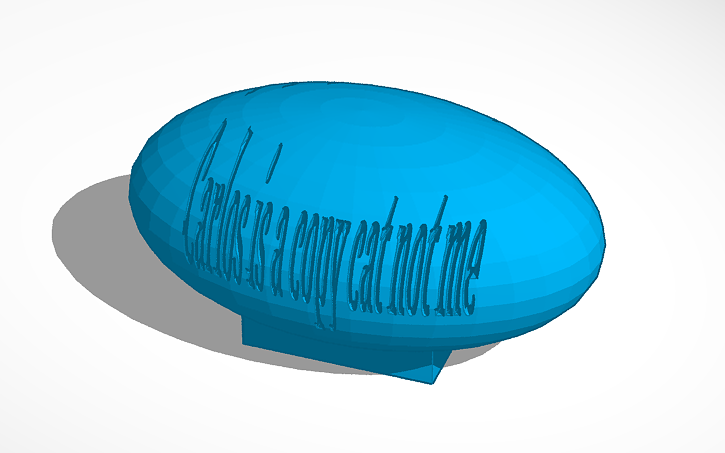 3D design Carlos look at my Creation | Tinkercad