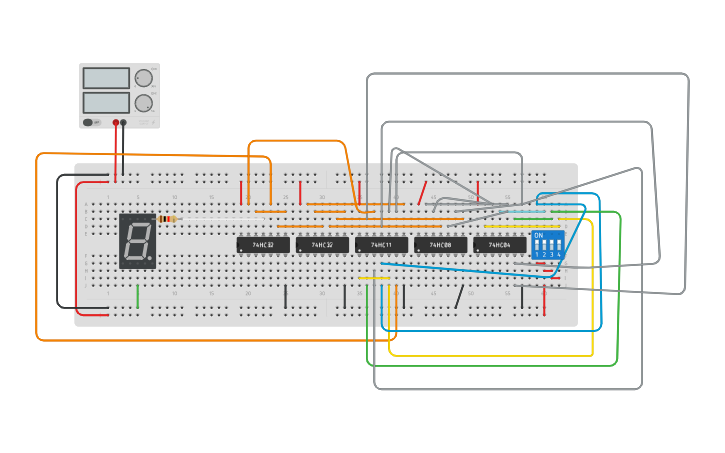 Circuit design Aula 6- Prática 4. Ex 1 | Tinkercad
