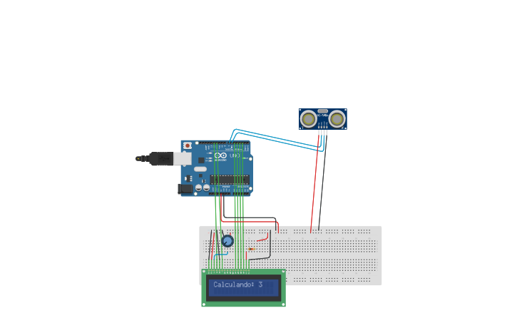 Circuit design Sensor de Agua - Tinkercad