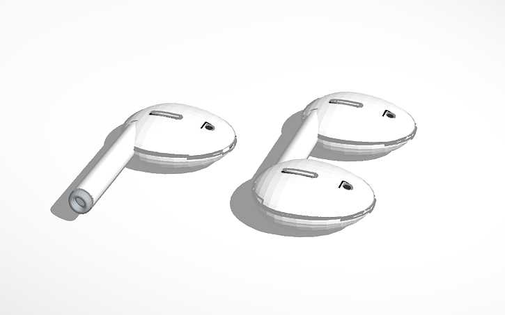 3D design Double sided Airpod | Tinkercad