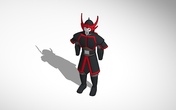 3D design Fire Bender Uniform - Tinkercad