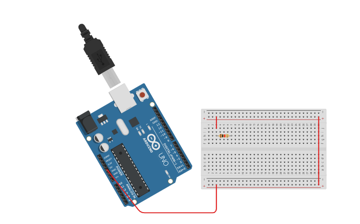 Circuit design Pull up - Tinkercad