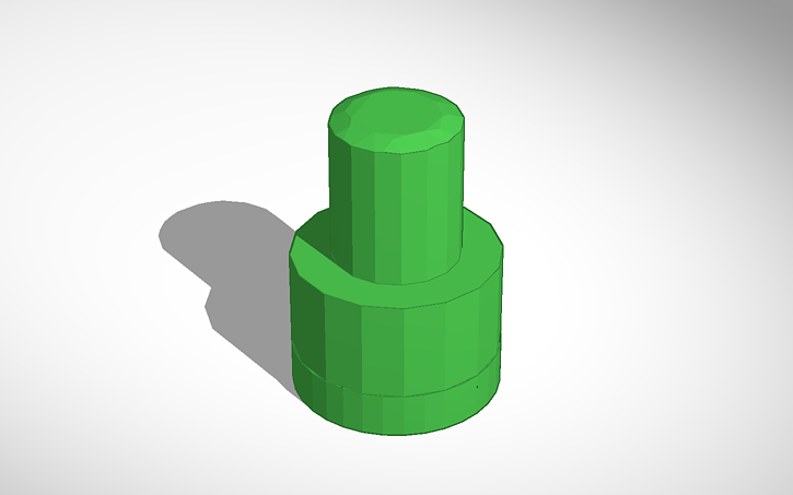 3D design LCD 12864 Reset Button - Tinkercad