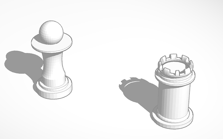 3D design chess - Tinkercad