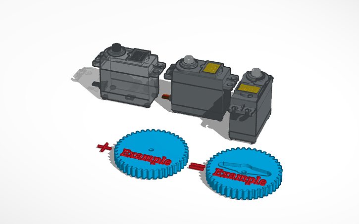 3D design MG995 Servo Digi - Tinkercad