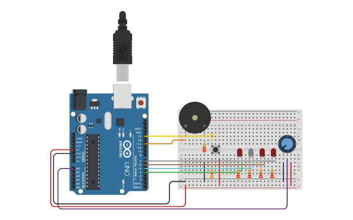 Circuit design proyecto final - Tinkercad