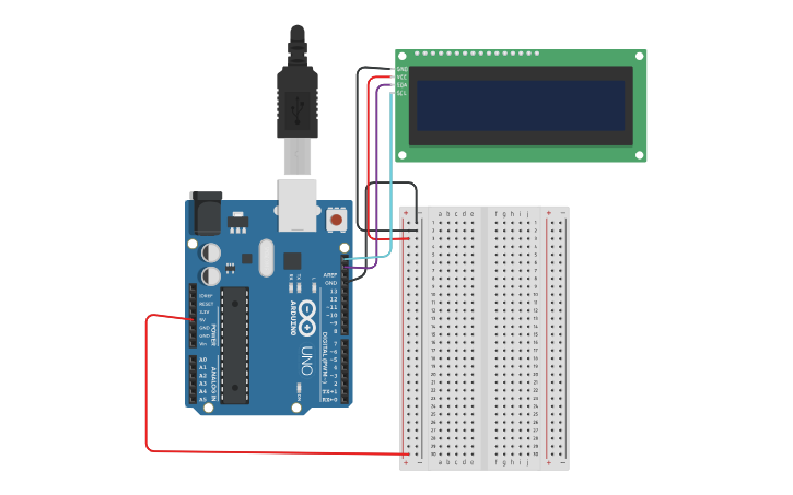 Circuit design 3/27 LCD game - Tinkercad