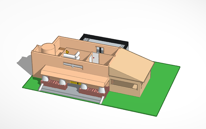 3D design cool house - Tinkercad