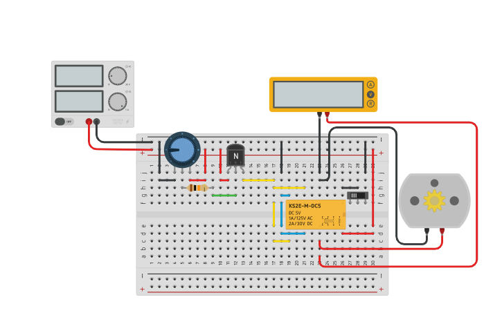 Circuit Design Motor Speed Direction Control Tinkercad
