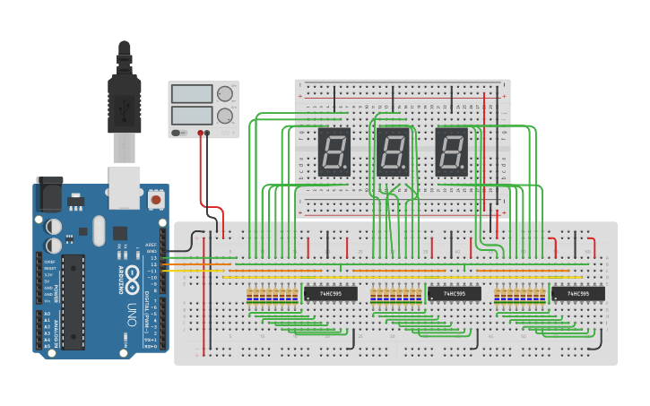 Circuit design Actividad N°6 | Tinkercad