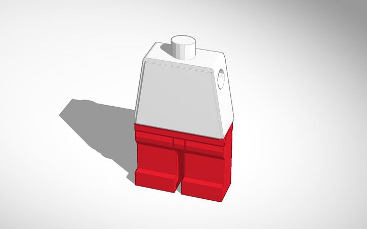 3D design Lego Chest and Legs | Tinkercad