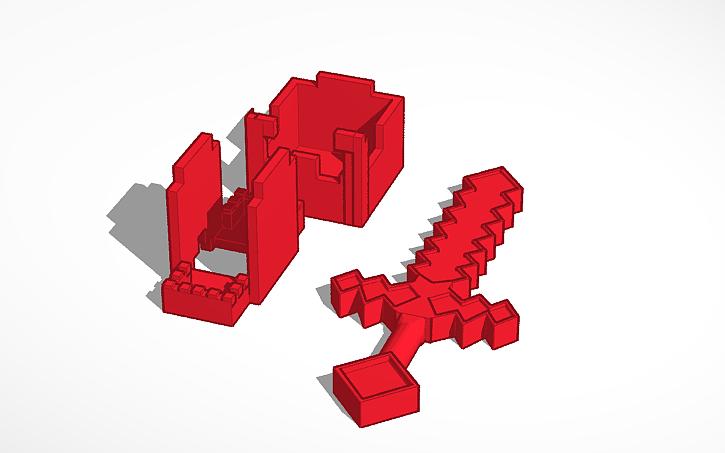 3D design LEGO NETHERITE ARMOUR - Tinkercad