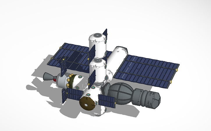 3D design Space Station - Tinkercad