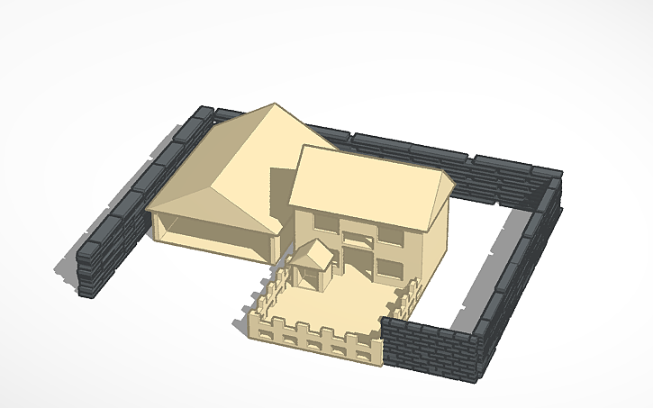 3D design simple house | Tinkercad