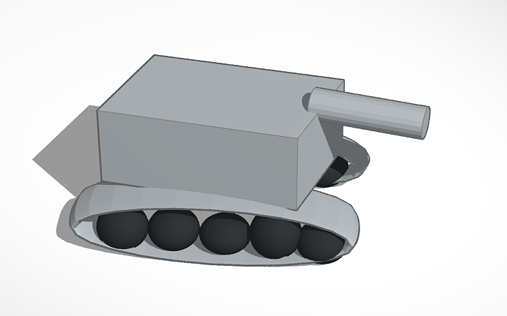 3D design Tank - Tinkercad