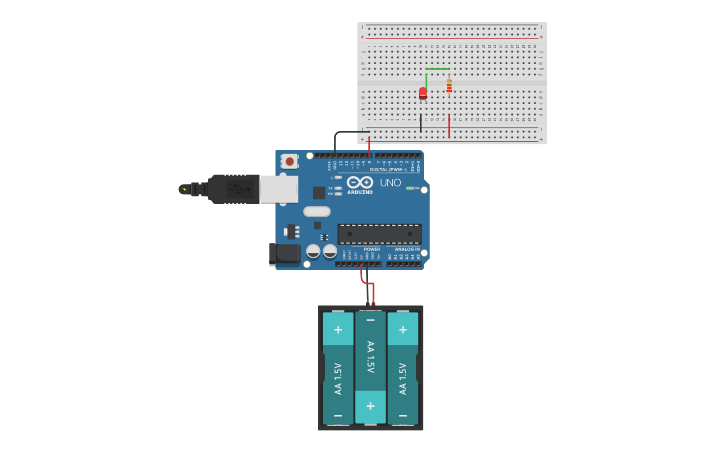 Circuit design Led Yakma Devresi | Tinkercad