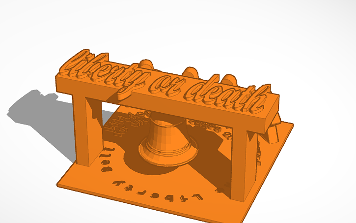 3D design Liberty bell history - Tinkercad