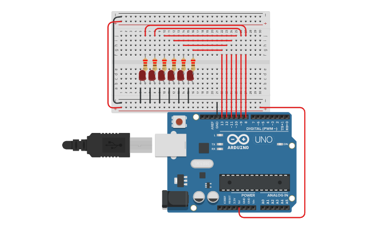 Circuit Design Practica 4 Parte 1 Tinkercad