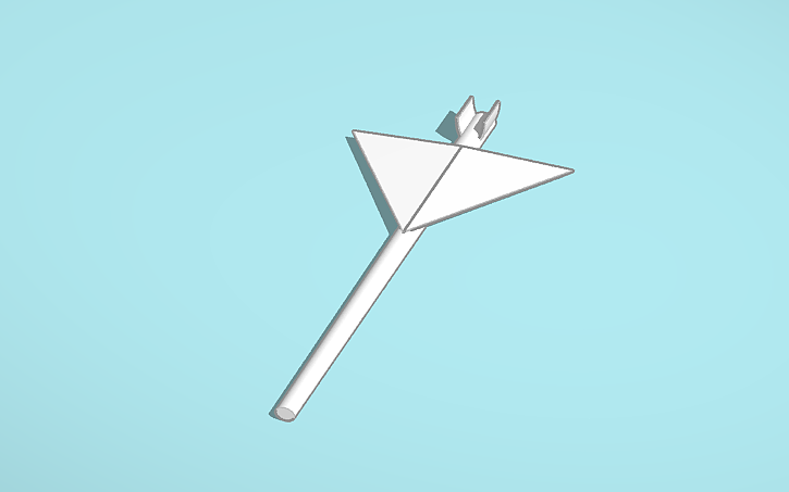 3D design Hypersonic Paper Plane - Tinkercad