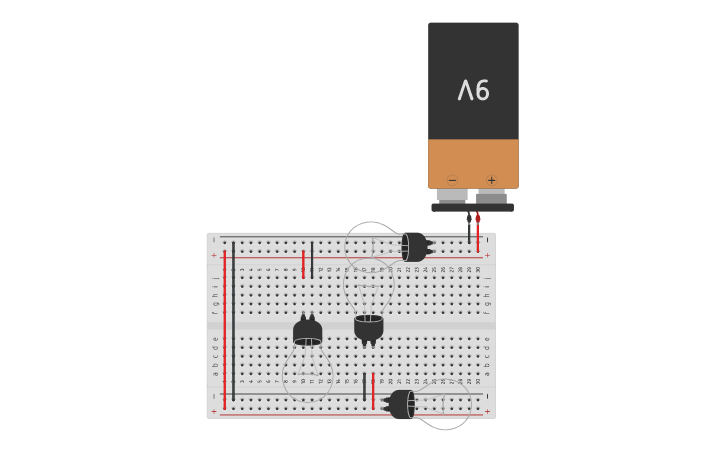 Circuit design Breadboard Explanation - Tinkercad