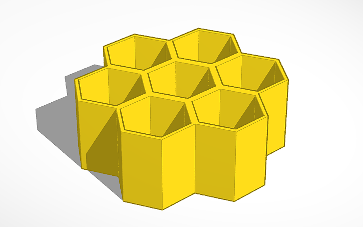 3D design HIVE STORAGE - Tinkercad