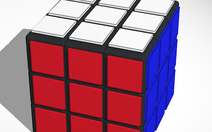3D design Rubik's Cube - Tinkercad