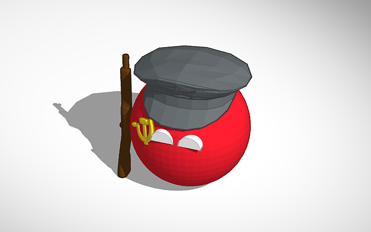 3D design Sovietball WW2 - Tinkercad