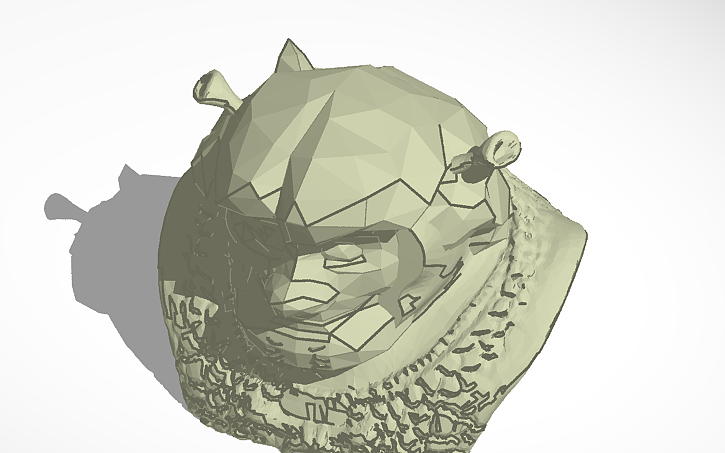 3D design Shraggy (Shrek + Shaggy) - Tinkercad