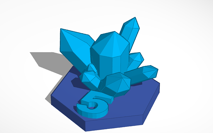 3D design Burning Suns 1 Crystal coin | Tinkercad