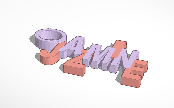 3d Design Key Chain Tinkercad
