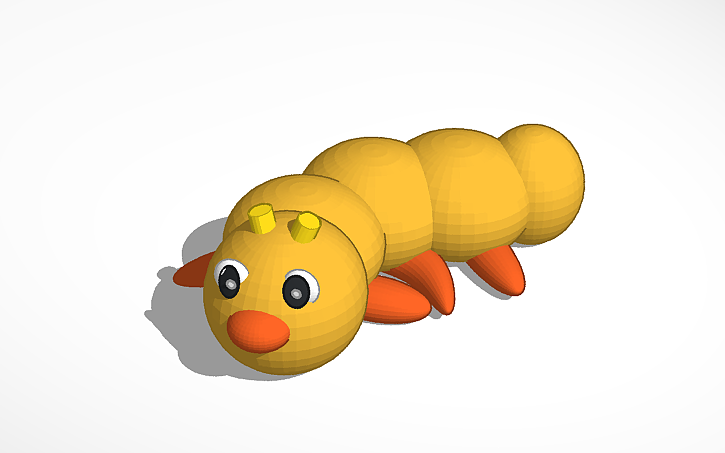 3D design Squirmy Worm - Tinkercad