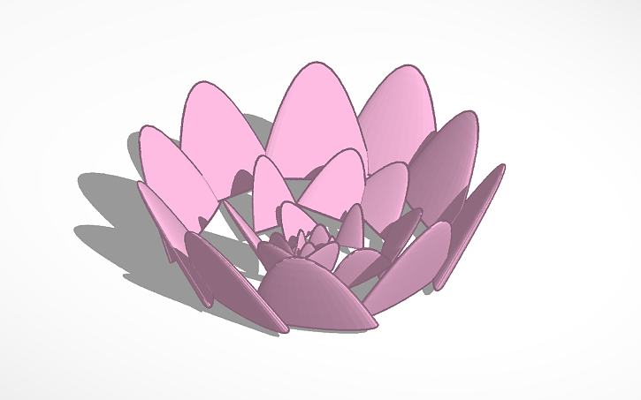3D design flower - Tinkercad