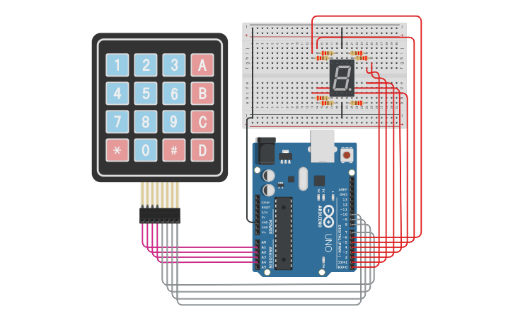 Circuit design Tugas Praktikum 5 (1918043) - Tinkercad Circuit design Tugas Praktikum 5 (1918043) - Tinkercad