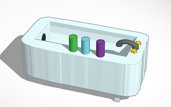 3D design Bathtub - Tinkercad