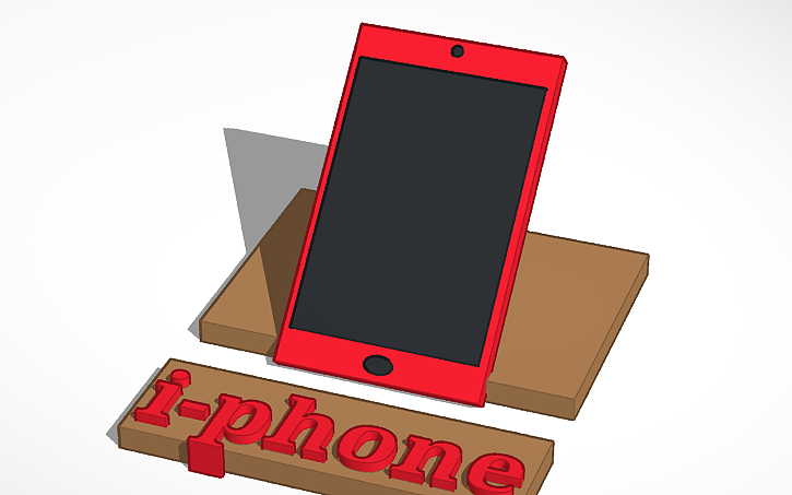 3D design i-phone | Tinkercad