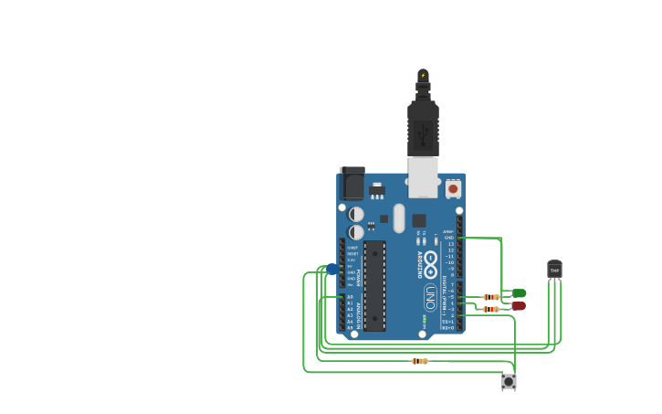 Circuit Design Serial Temperature With Interrupt Tinkercad
