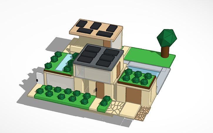 3D design Solar House - Tinkercad