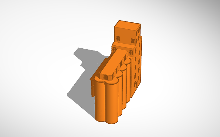 3D design train grain station | Tinkercad