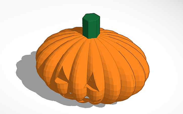 3D design Jack-O-Lantern - Tinkercad