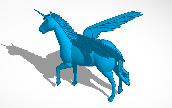 3D design Unicorn - Tinkercad