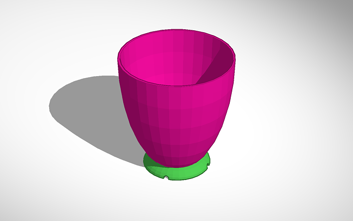 3D design Pot plant - Pot - Tinkercad