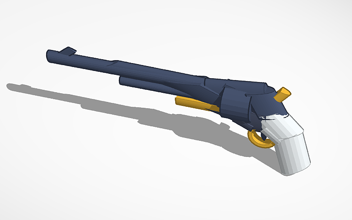 3D design Paterson Navy Revolver - Tinkercad