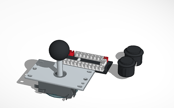 3D design custom game controller parts - Tinkercad