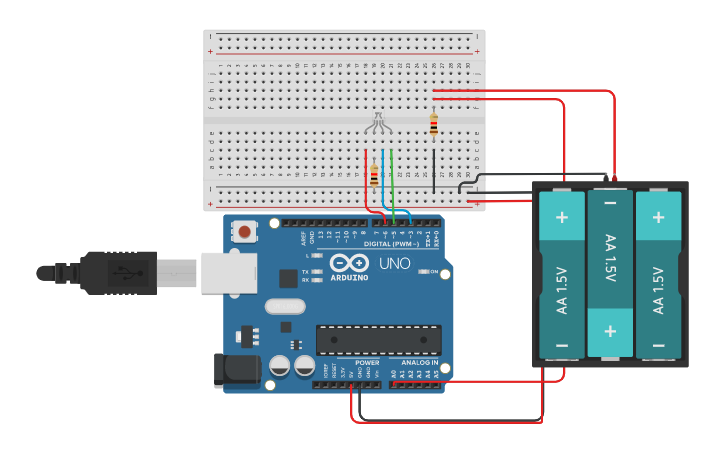 Circuit design Ian Lopez clase 5 desafio 4 - Tinkercad