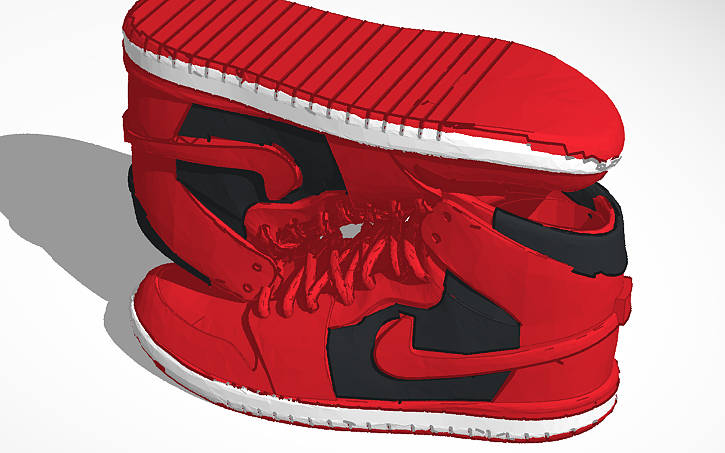 3D design Jordan 1s - Tinkercad