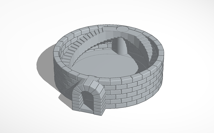 3D design Wizard Tower - 1st floor - Tinkercad