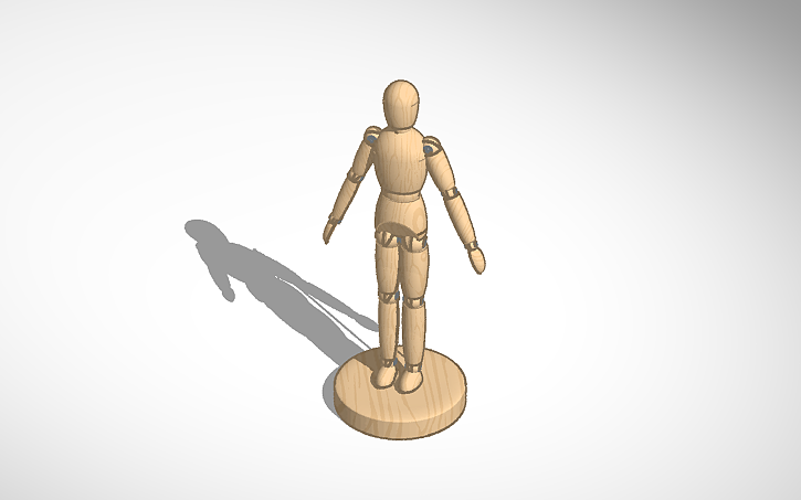 3D design Posable Artists Figure - Tinkercad
